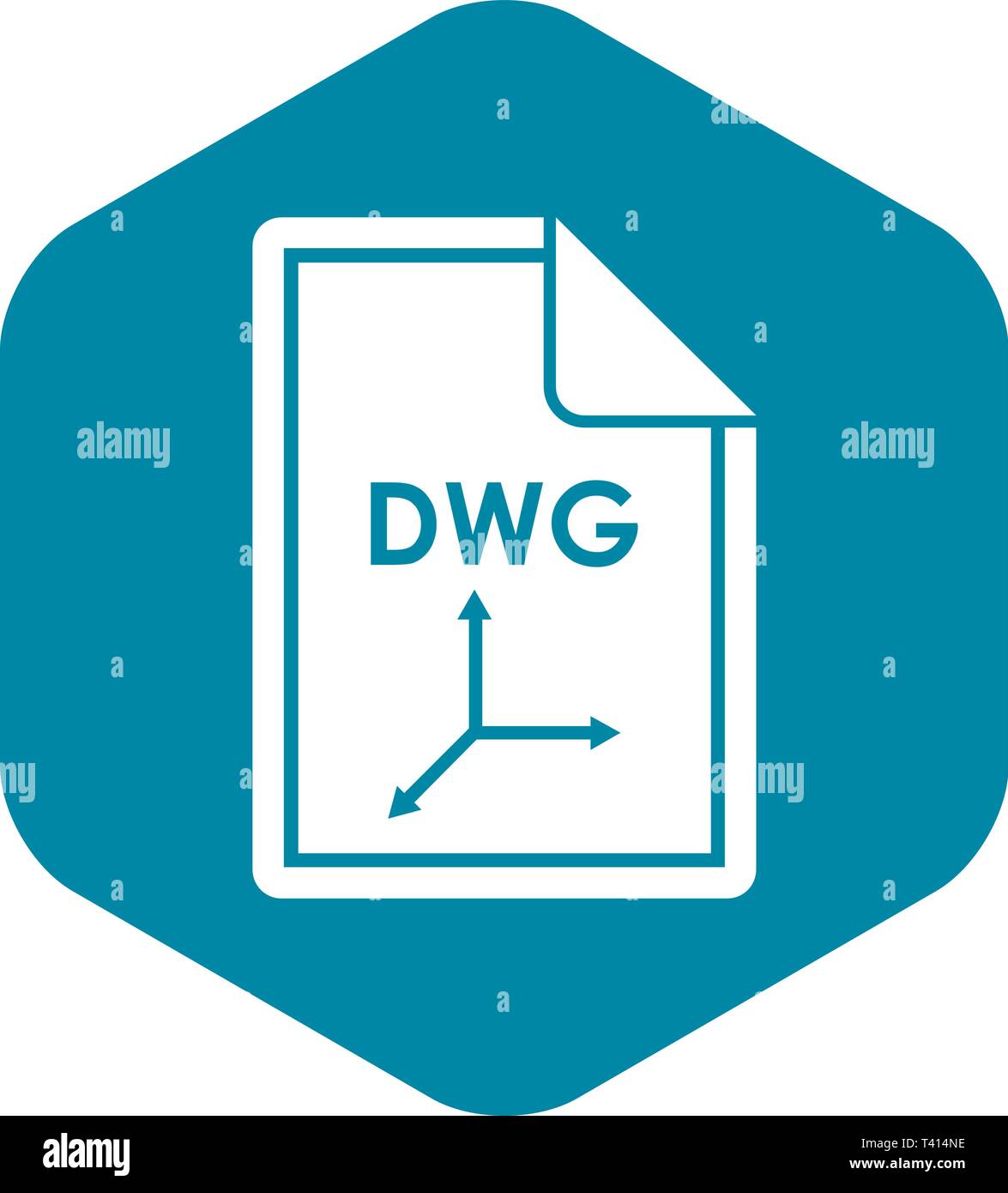 File DWG icon, simple style Stock Vector Image & Art - Alamy