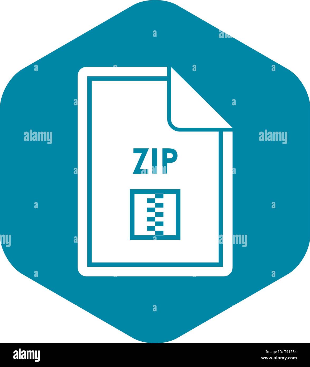 File ZIP icon, simple style Stock Vector Image & Art - Alamy