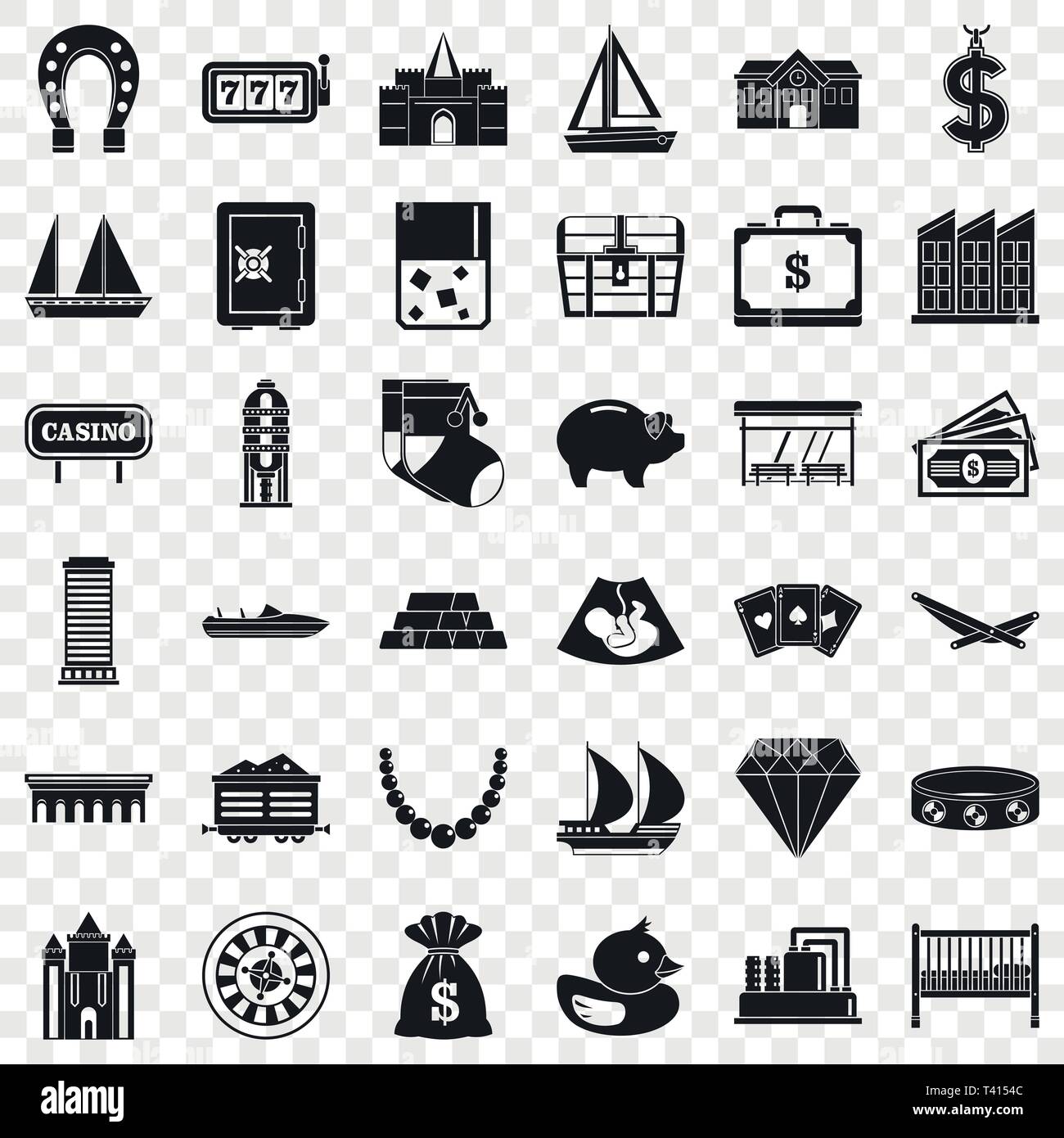 Finance icons set, simple style Stock Vector Image & Art - Alamy