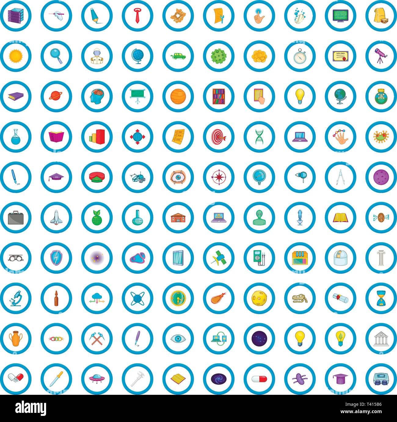 100 research icons set, cartoon style Stock Vector Image & Art - Alamy