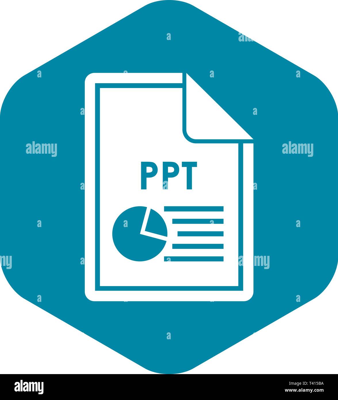 File PPT icon, simple style Stock Vector Image & Art - Alamy