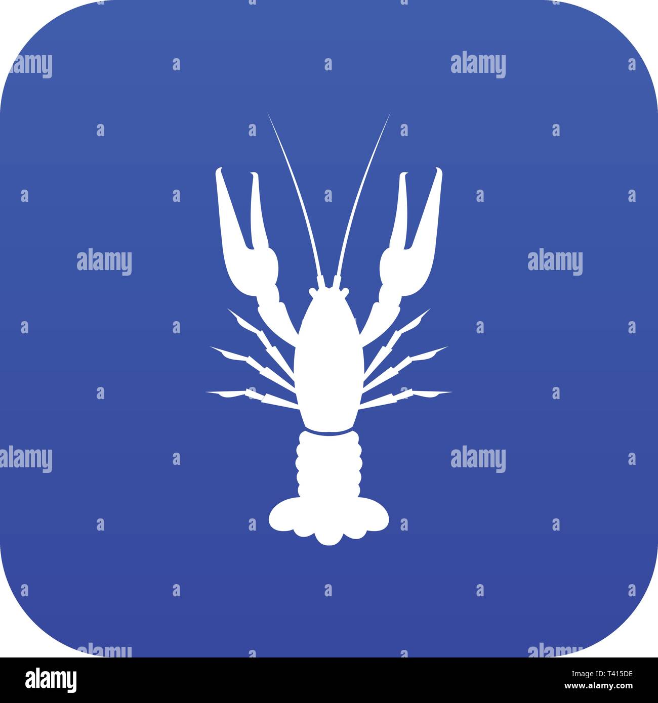 Lobster icon digital blue Stock Vector Image & Art - Alamy