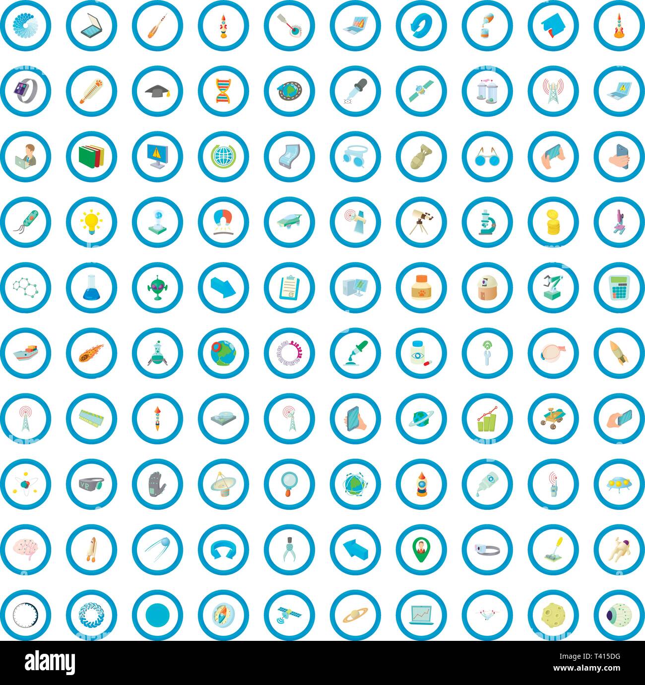 100 research icons set, cartoon style Stock Vector Image & Art - Alamy