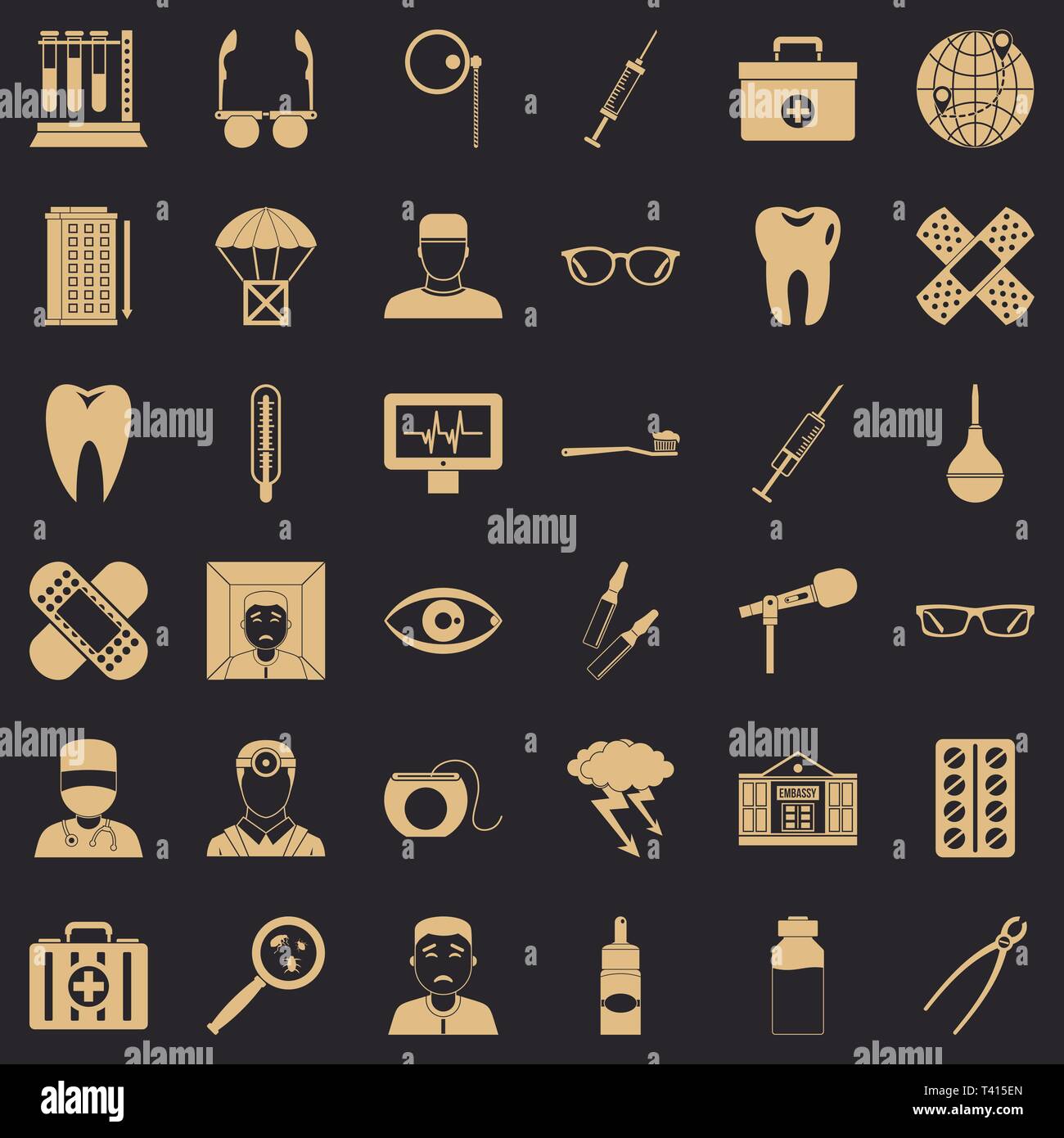 Good doctor icons set, simple style Stock Vector Image & Art - Alamy