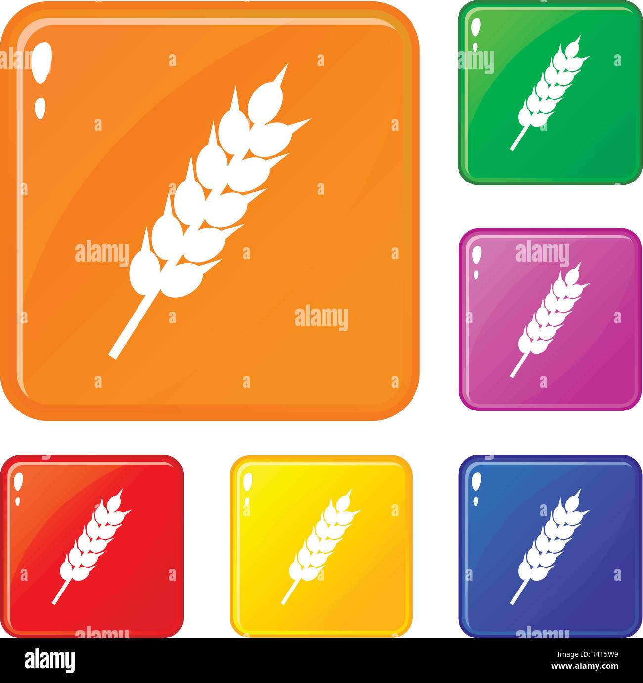 Dried ear Stock Vector Images - Alamy