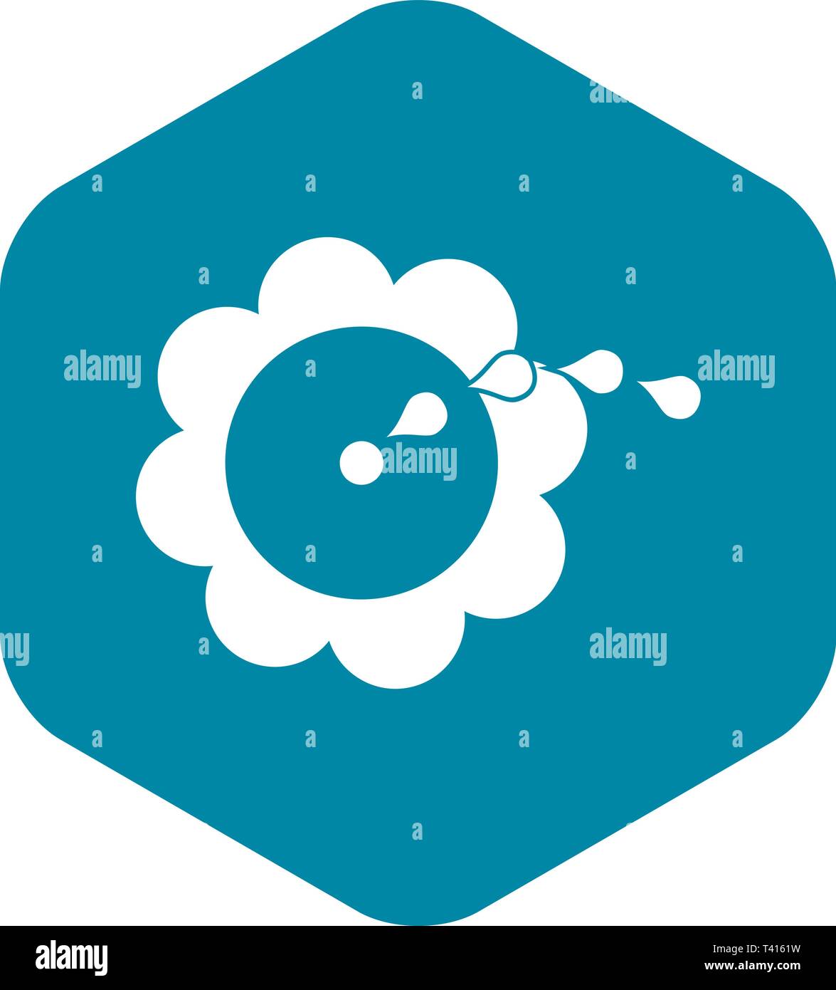 Watering flower icon, simple style Stock Vector Image & Art - Alamy