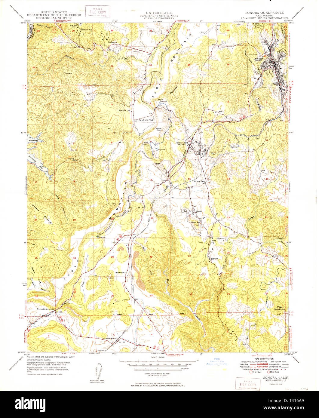 Map Sonora California