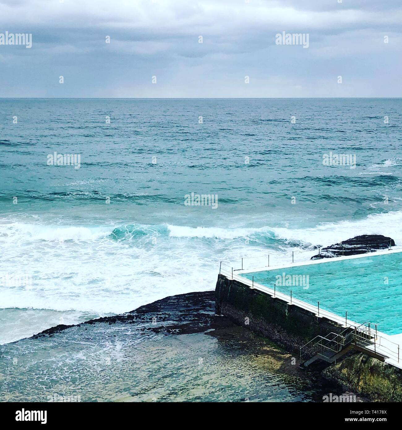 Bondi Icebergs swimming pool, Sydney, New South Wales, Australia Stock ...