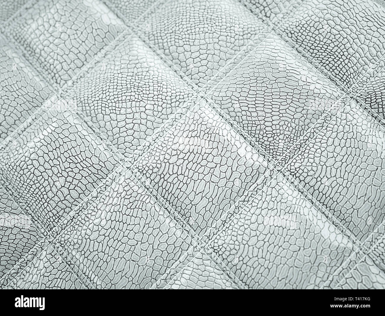 Alligator or crocodile Leather. Square stitched texture or background ...