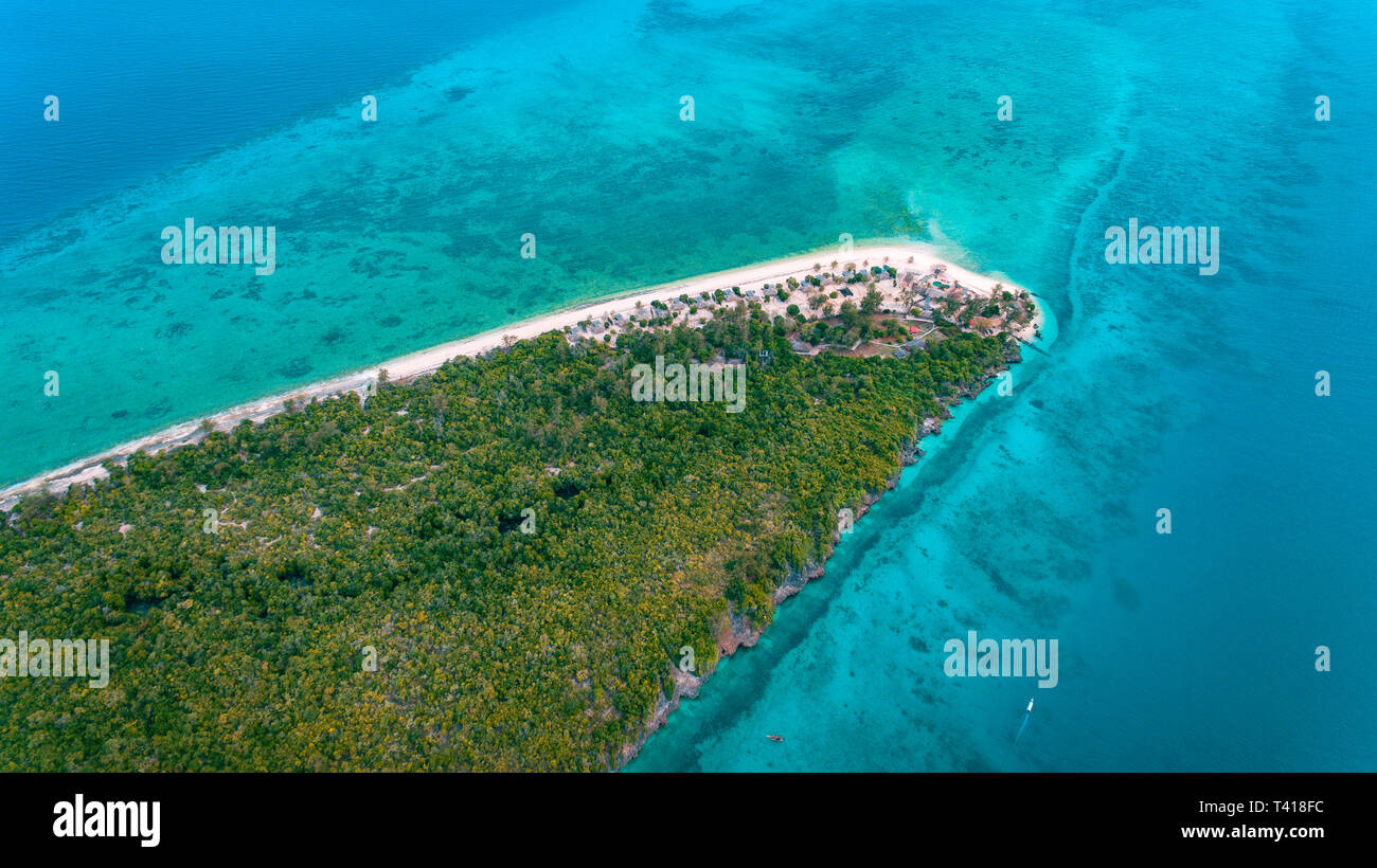aerial view of the bawe island, Zanzibar Stock Photo - Alamy