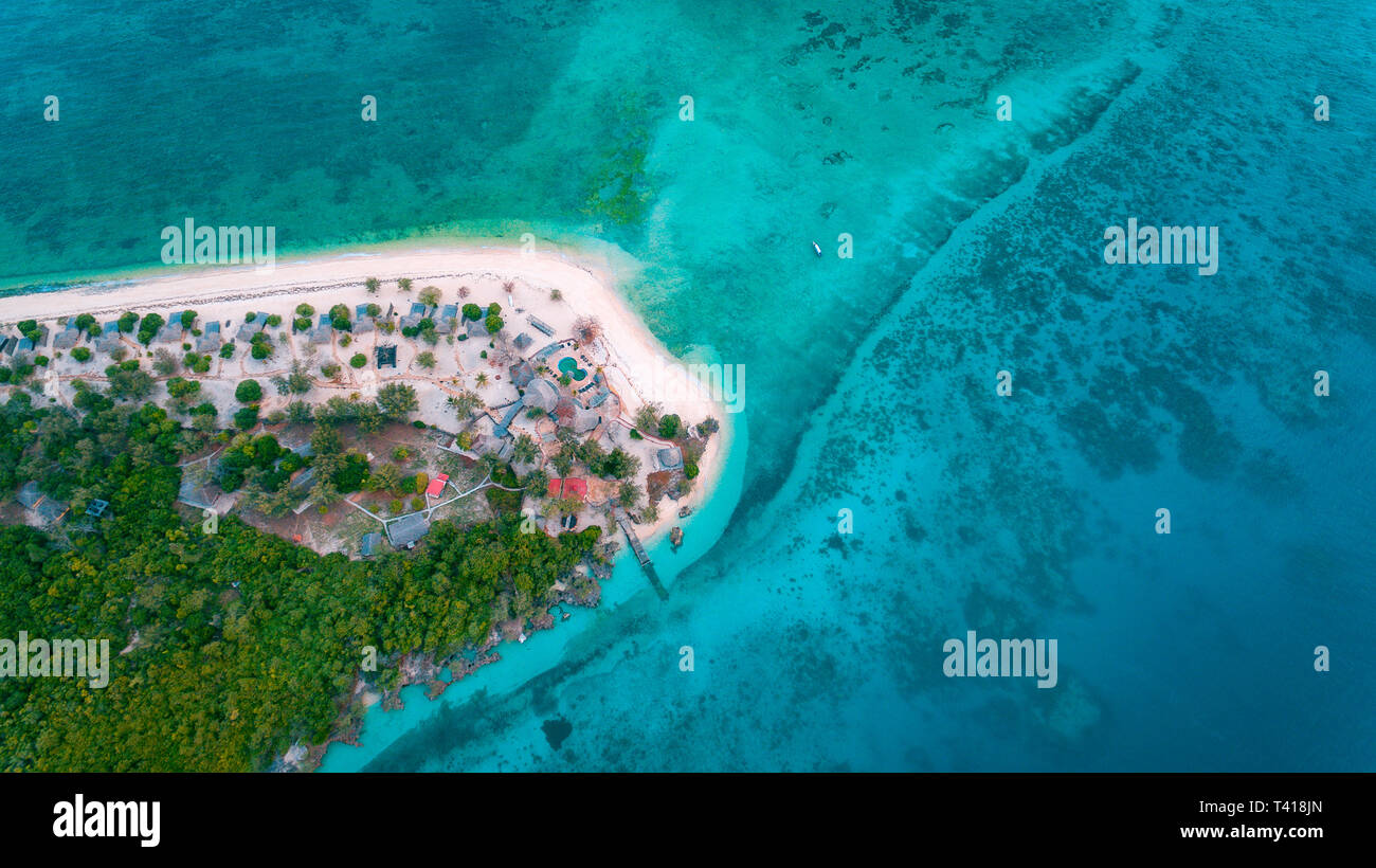 aerial view of the bawe island, Zanzibar Stock Photo - Alamy