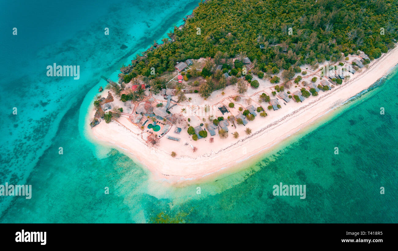 aerial view of the bawe island, Zanzibar Stock Photo - Alamy