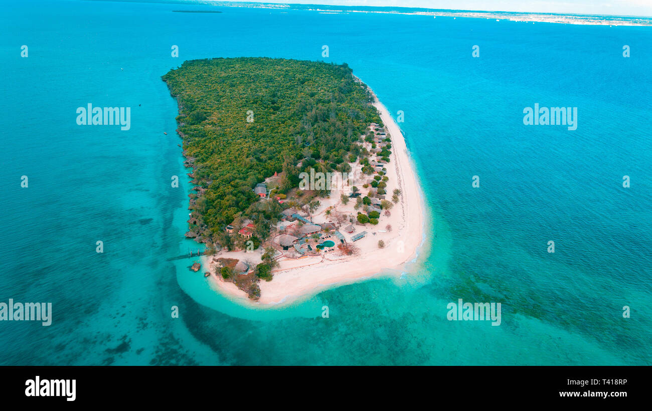 aerial view of the bawe island, Zanzibar Stock Photo - Alamy