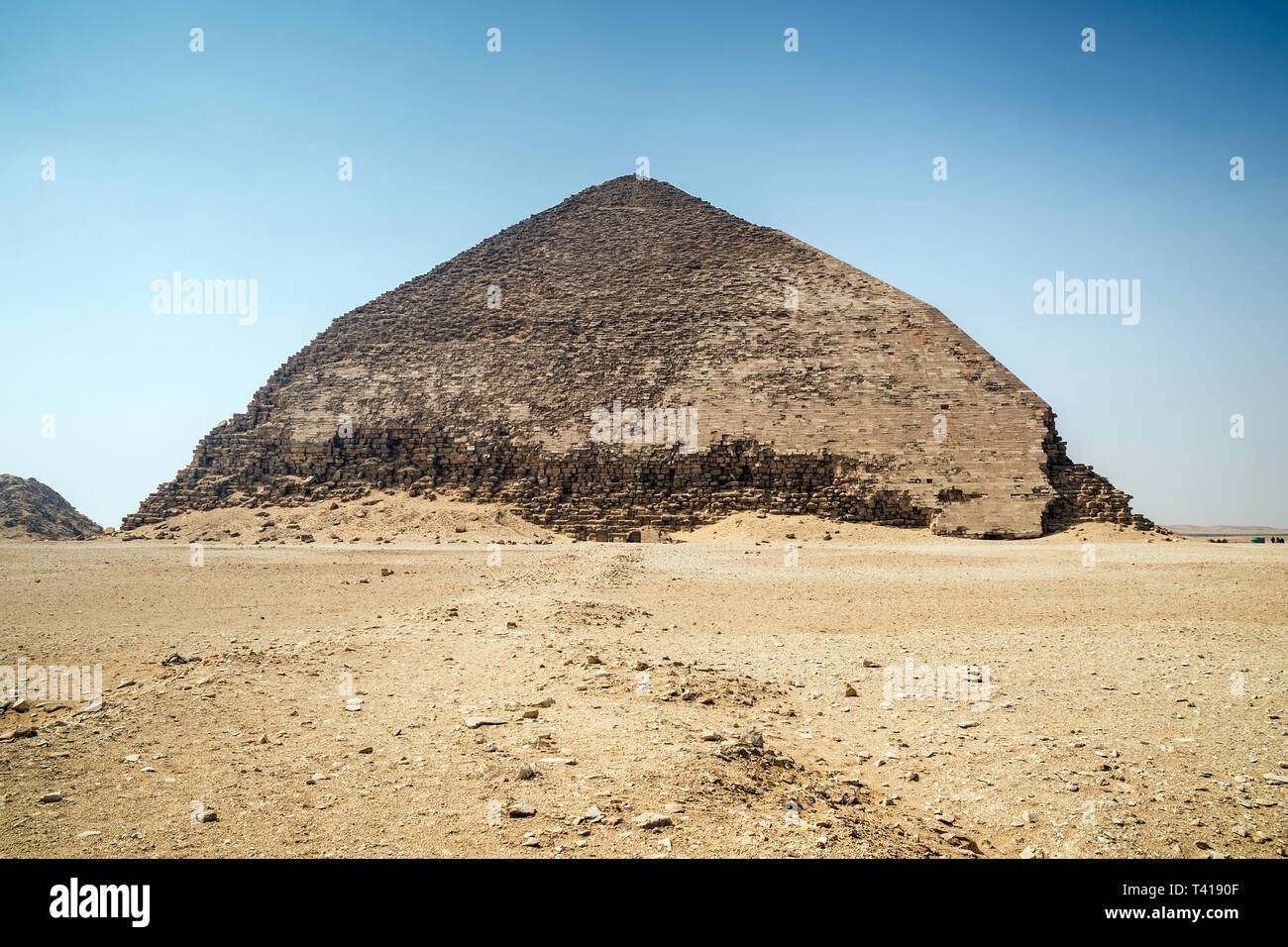 Bent Pyramid at Dahshur Necropolis near Cairo, Egypt Stock Photo - Alamy