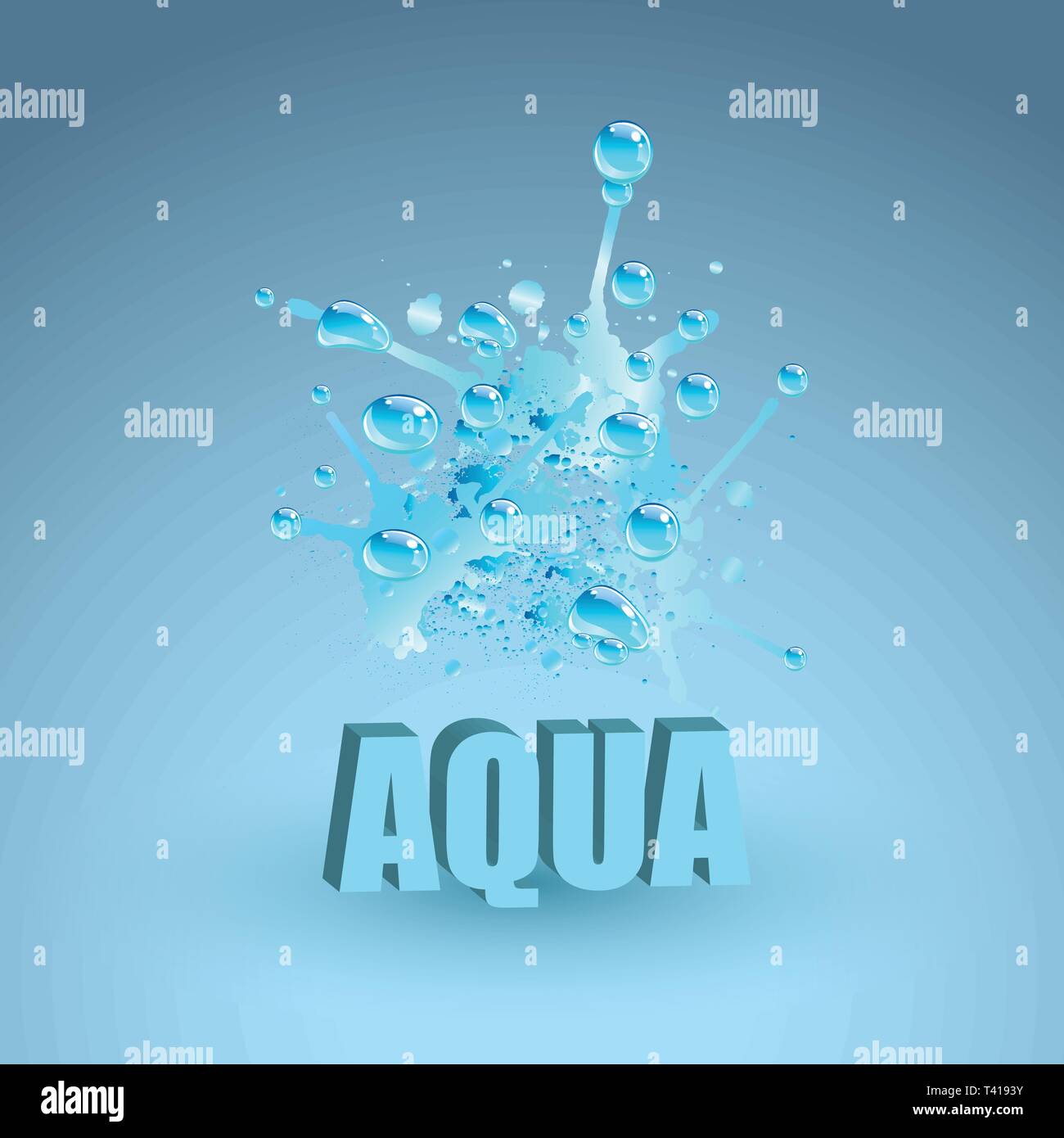 Blue water splash, vector illustration Stock Vector Image & Art - Alamy