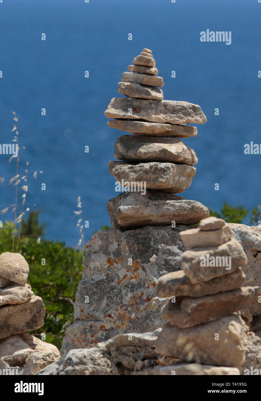 Rock cairn beach hi-res stock photography and images - Alamy