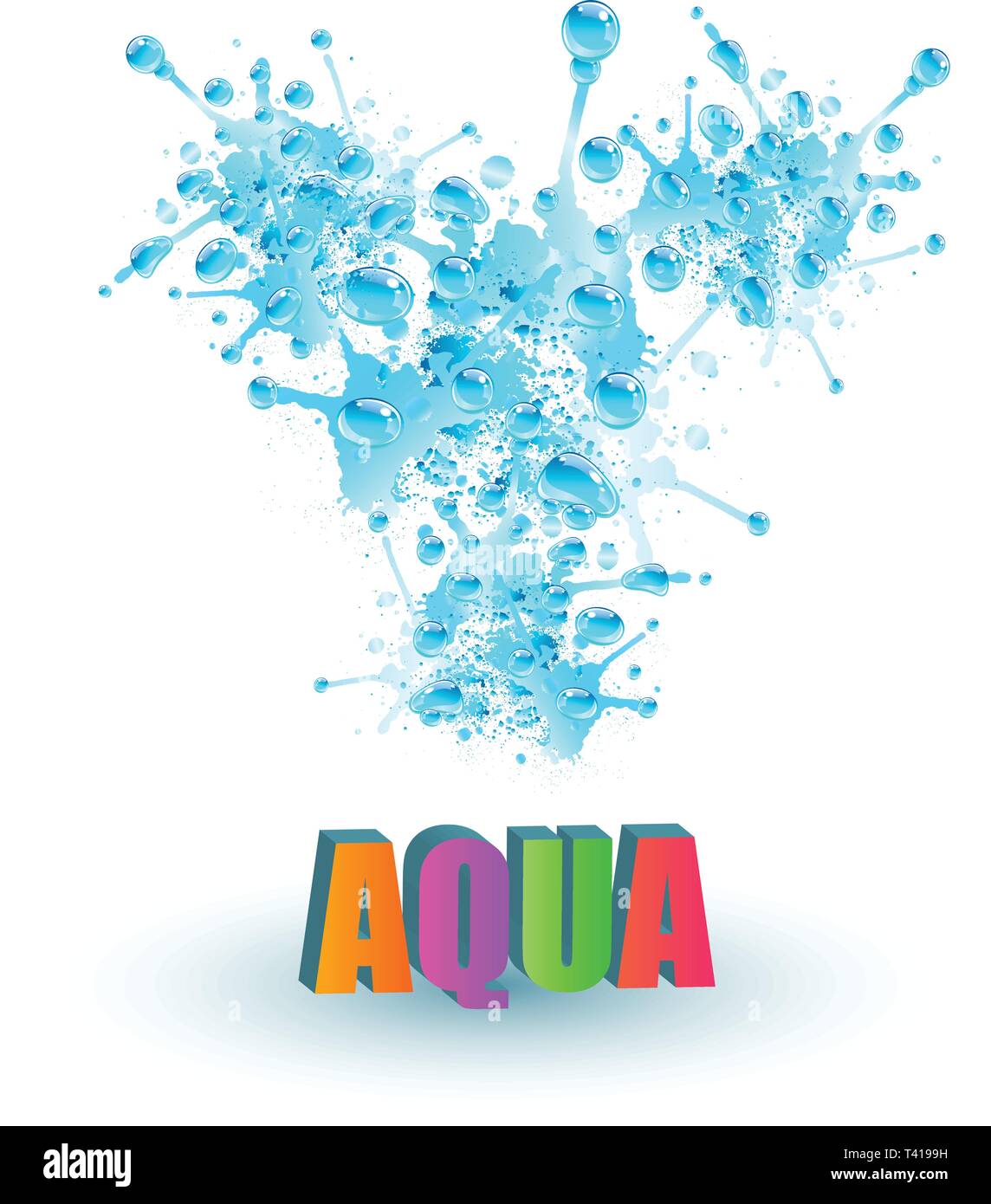 Beautiful water splash Cut Out Stock Images & Pictures - Alamy