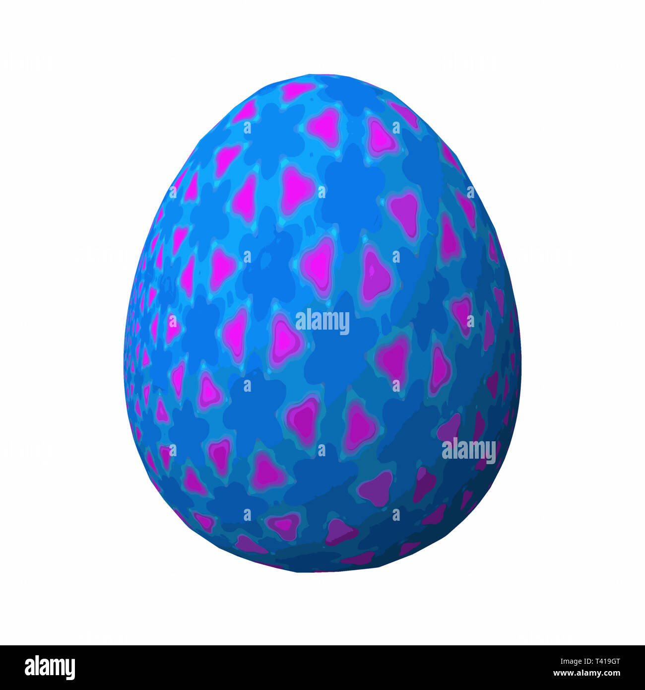 Artfully designed and colorful easter egg, ornate geometric and ...