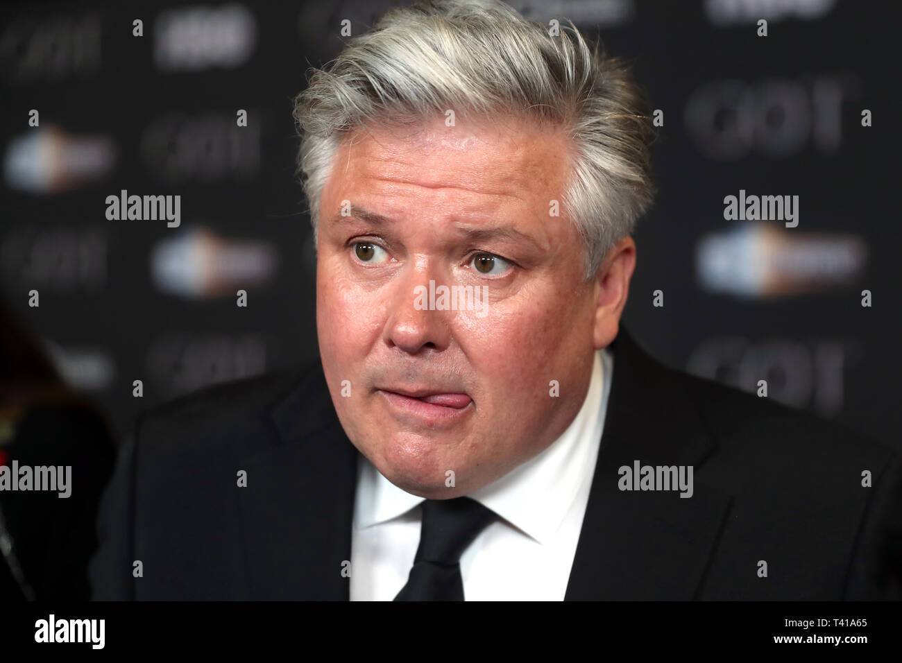Conleth Hill attending the Game of Thrones Premiere, held at Waterfront ...