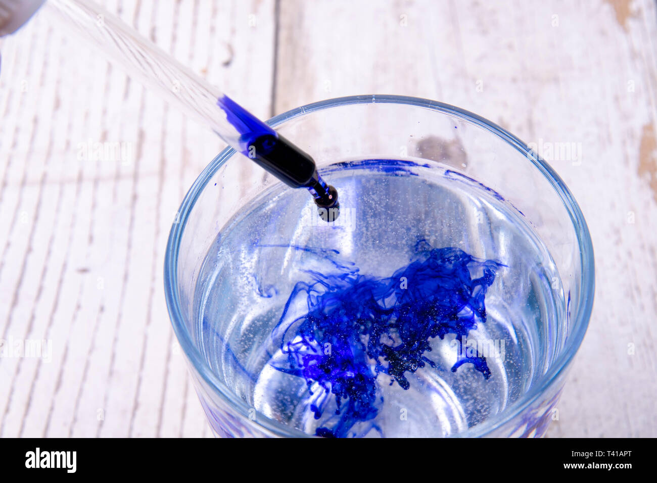 Blue Ink In Water