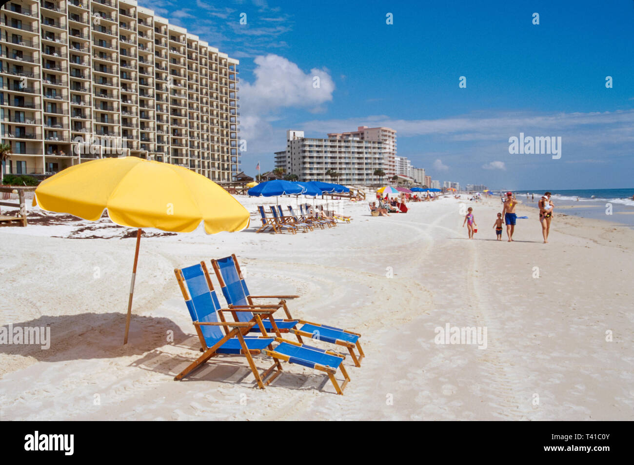 Surf gulf of mexico shore shoreline sunbathers families hi-res stock ...