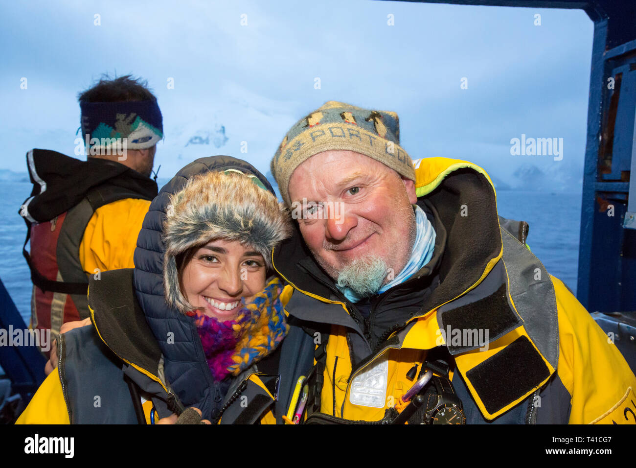 Polar guides on an Antarctic cruise ship Stock Photo - Alamy