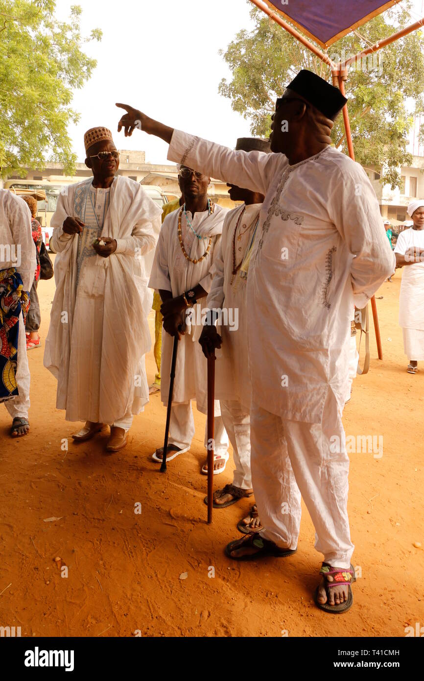 Ouidah, Benin, Voodoo festival in the center of Ouidah on 10 january ...