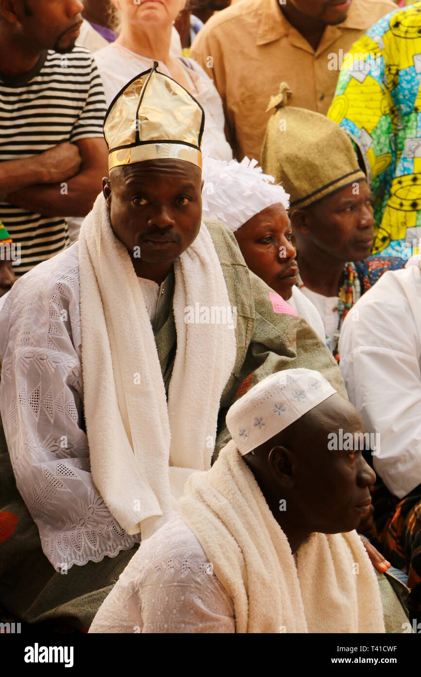 Ouidah, Benin, Voodoo festival in the center of Ouidah on 10 january ...