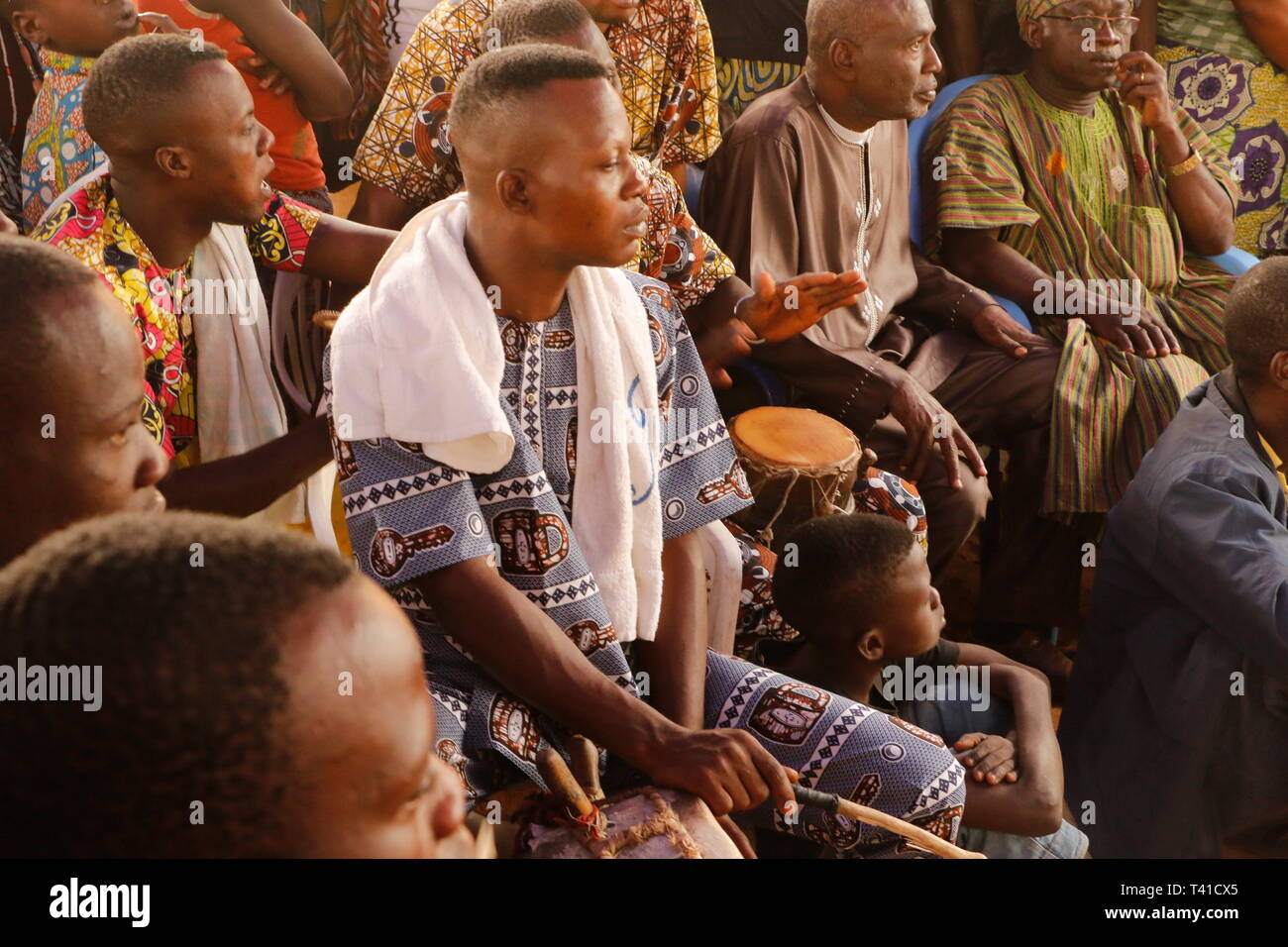 Ouidah, Benin, Voodoo festival in the center of Ouidah on 10 january ...
