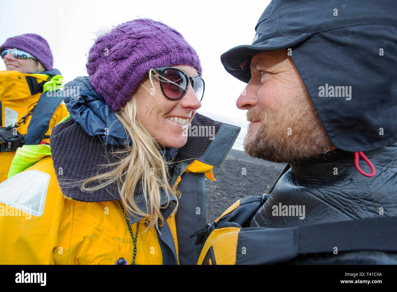 Polar guides in Antarctica Stock Photo - Alamy