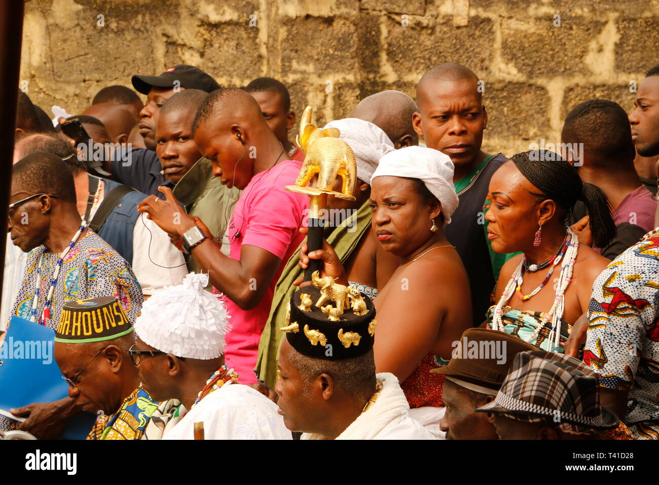 Ouidah, Benin, Voodoo festival in the center of Ouidah on 10 january ...