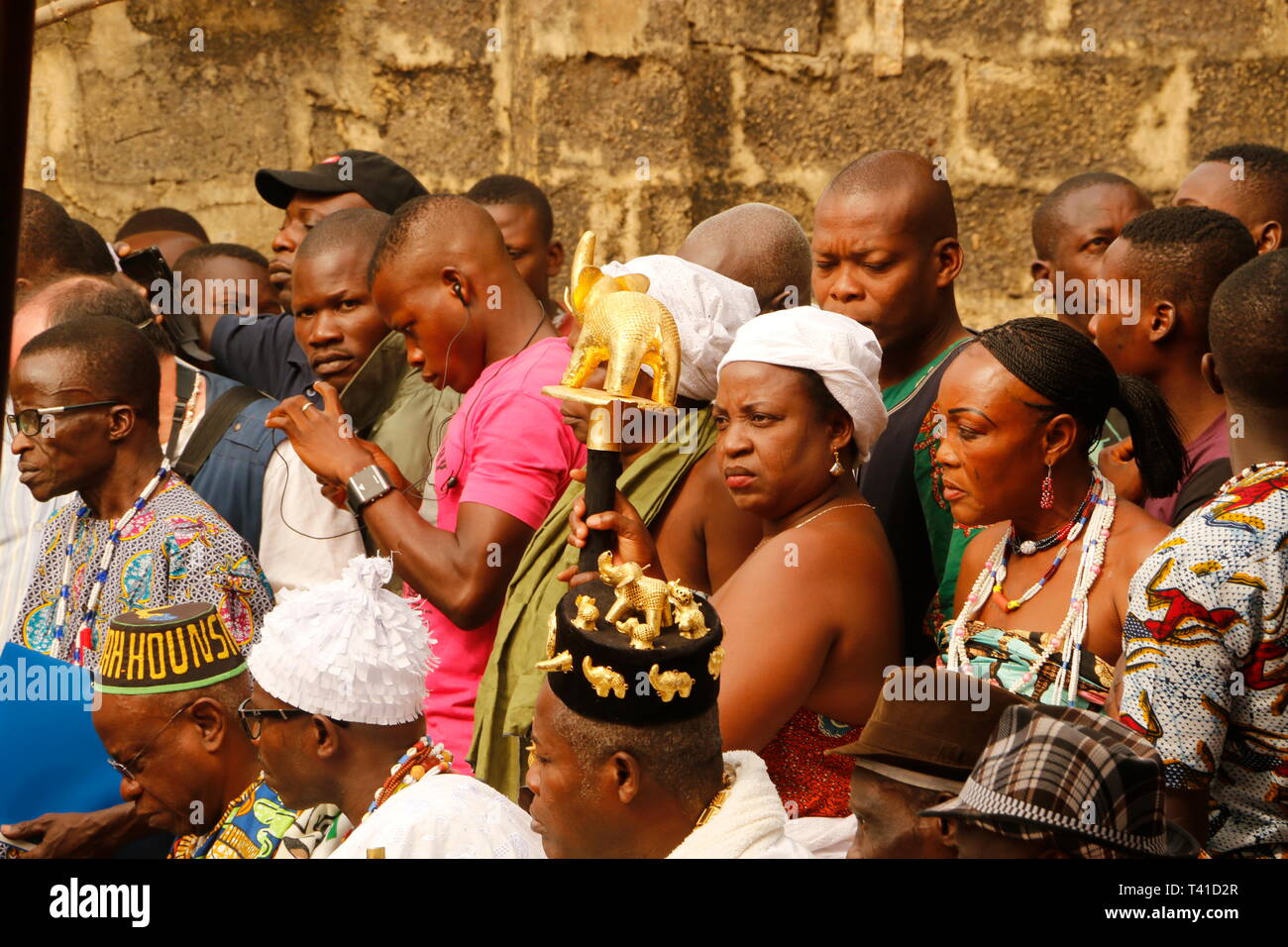 Ouidah, Benin, Voodoo festival in the center of Ouidah on 10 january ...