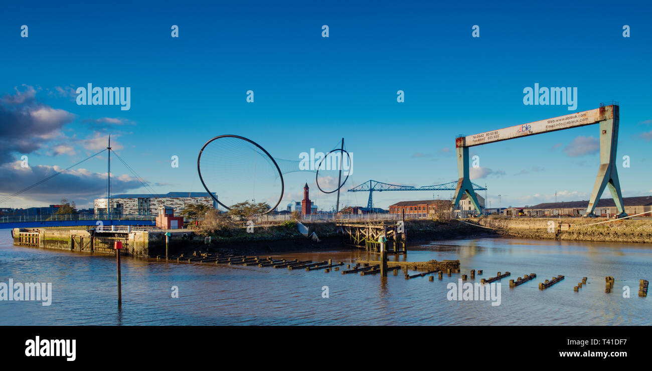 England, Middlesbrough, Middlehaven Quayside Regeneration. The new ...