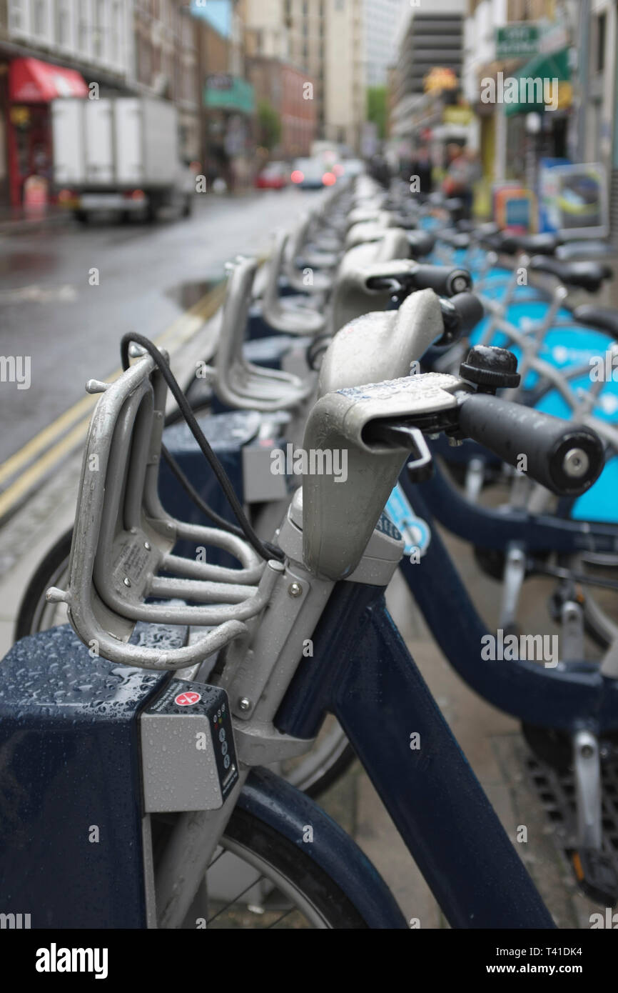 England, Greater London, London Cycle Hire. London Cycle Hire docking ...