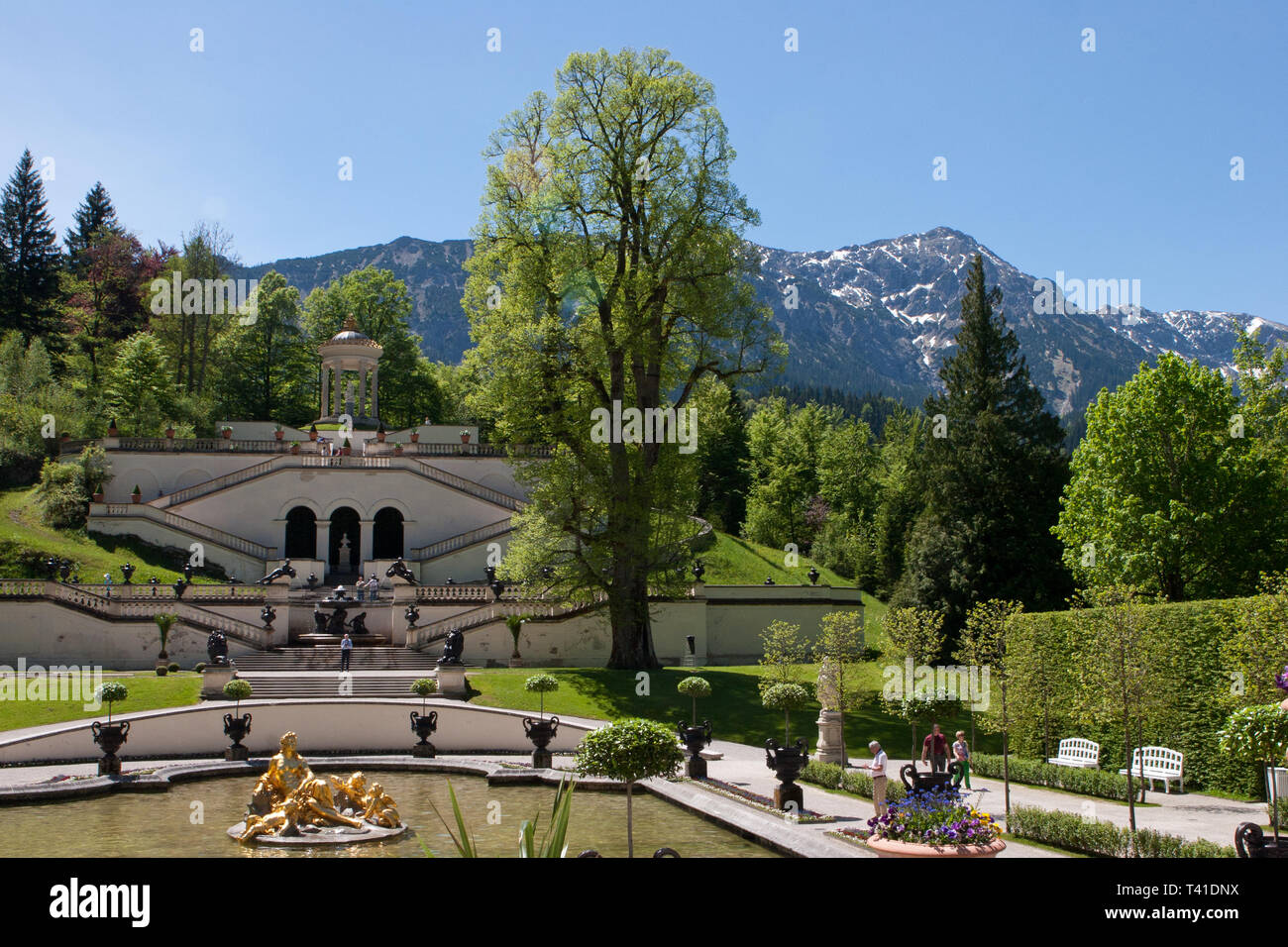 Linderhof Palace grounds Stock Photo - Alamy