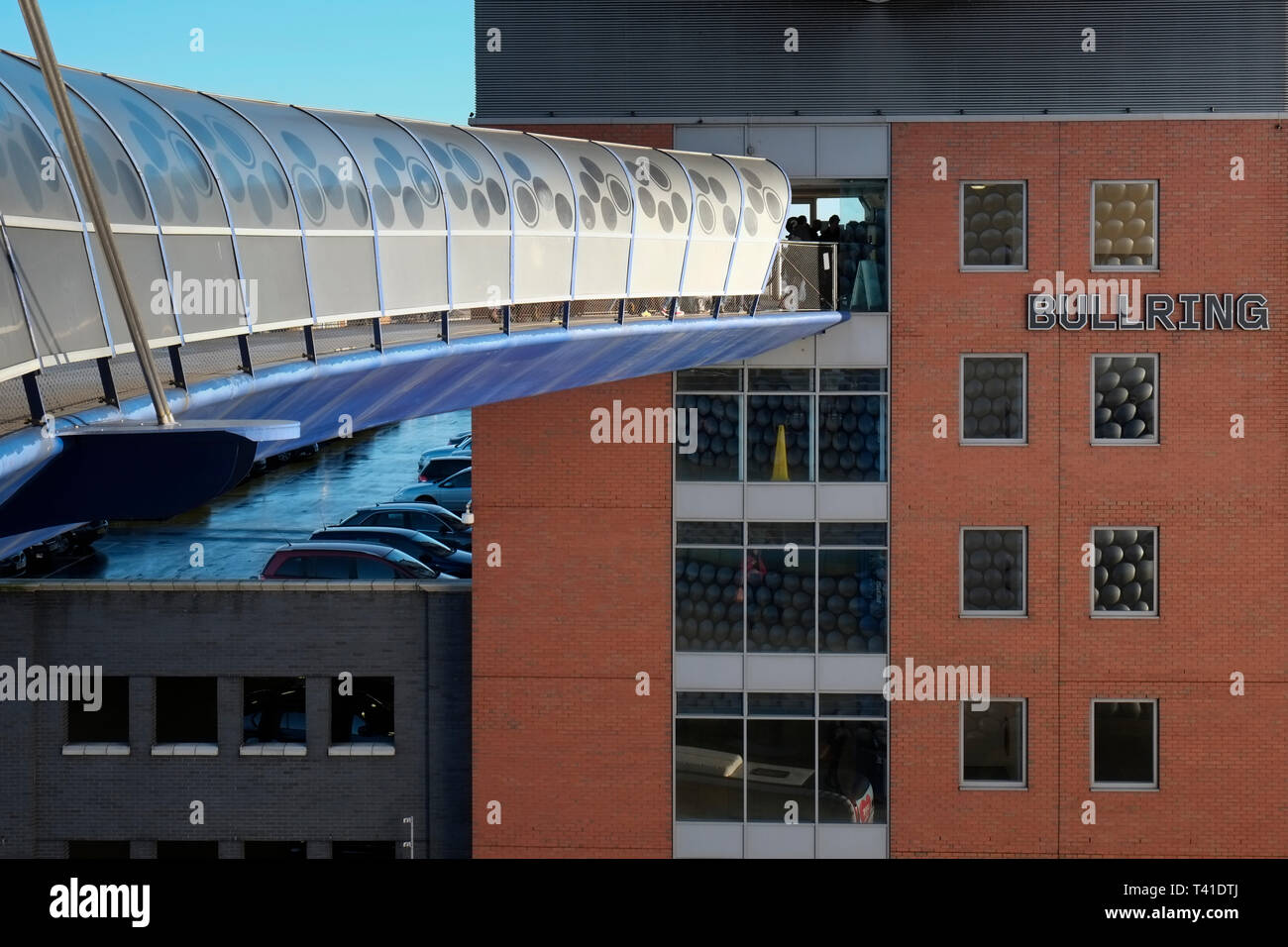 England, West Midlands, Birmingham City. Abstract shapes of the modern ...