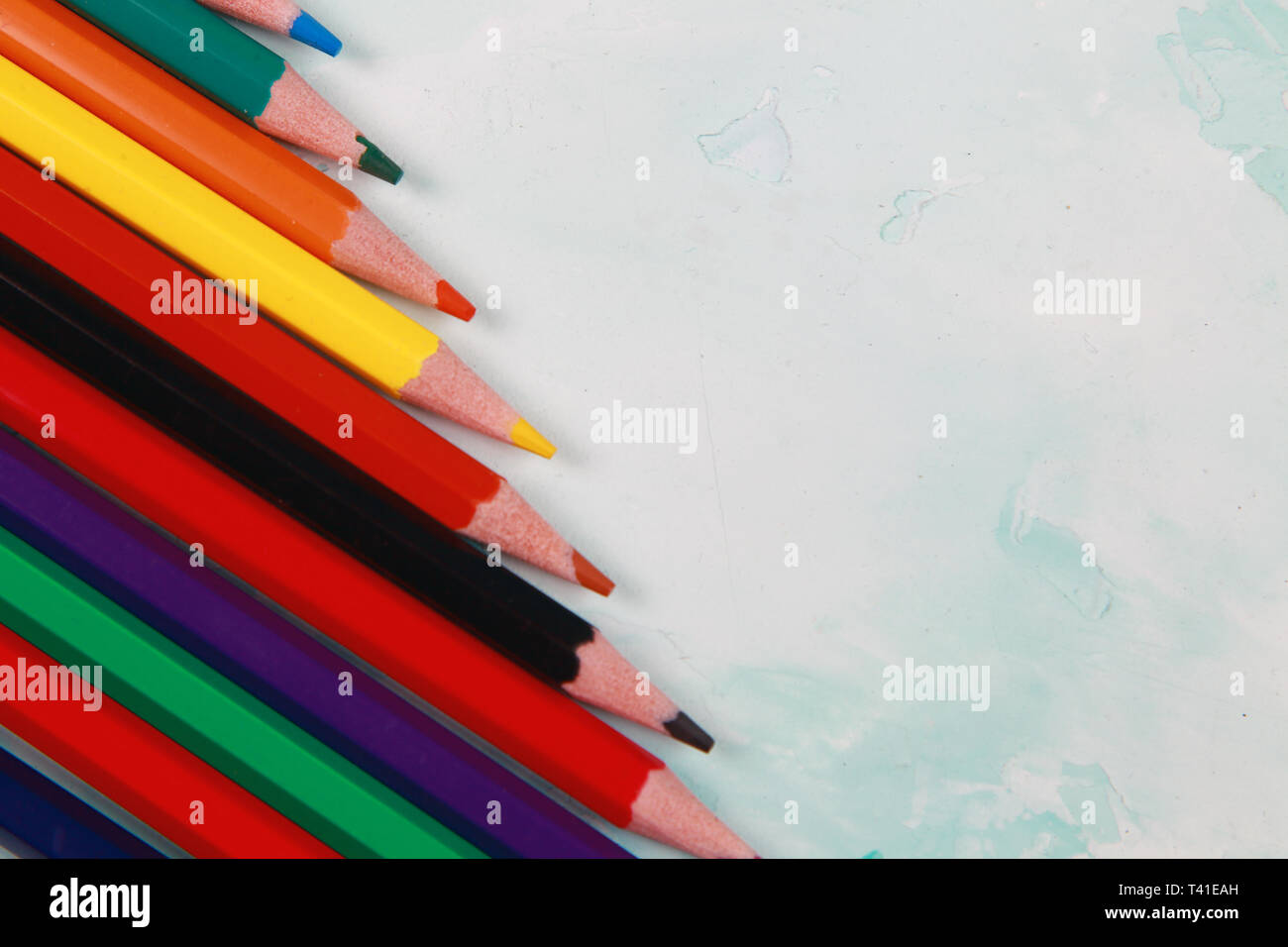 colorful pencils for drawing and creativity Stock Photo - Alamy