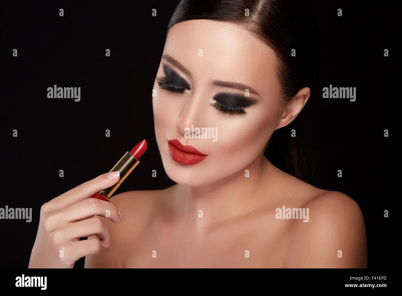 Make up model Stock Photo - Alamy