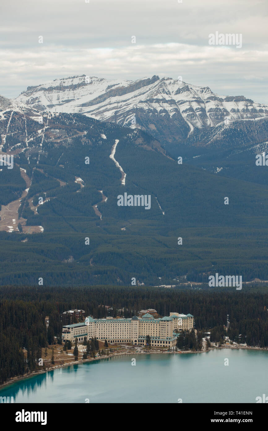 Fairmont Chateau Hotel at Lake Louise in Banff National Park, Canada ...