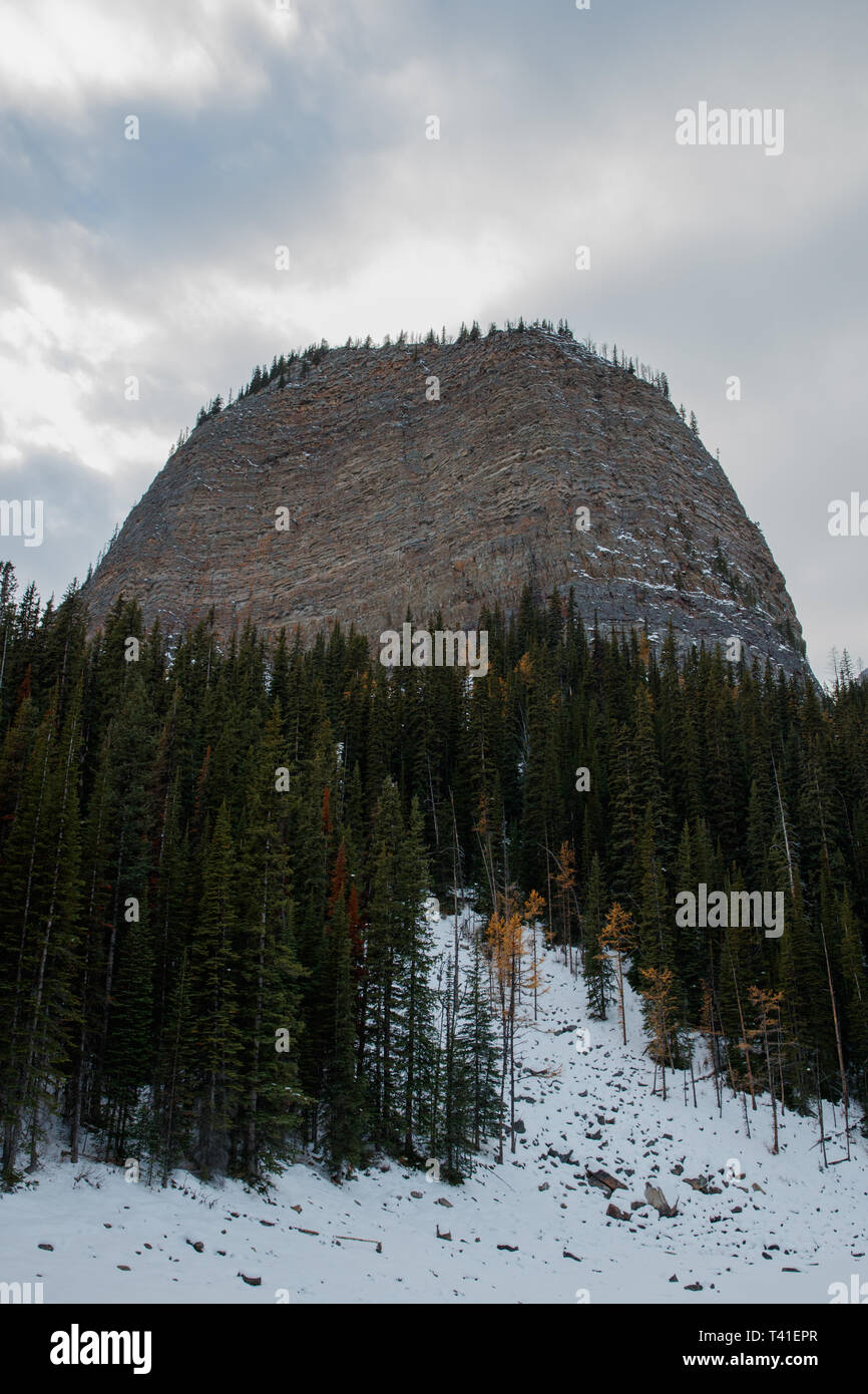 The Beehive mountain near Lake Louise in Banff National Park Stock ...