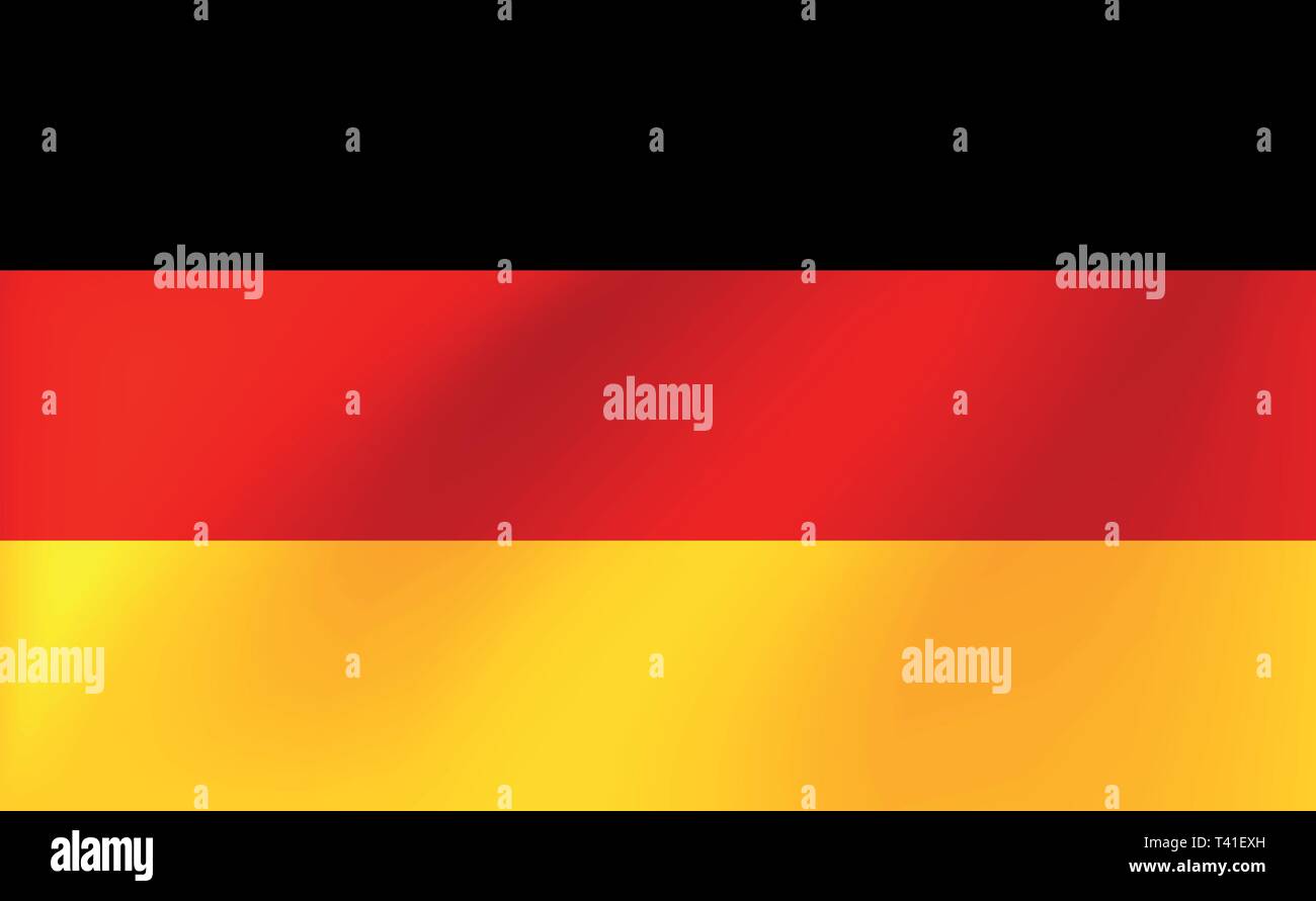 Vector national flag of Germany. Illustration for sports competition ...