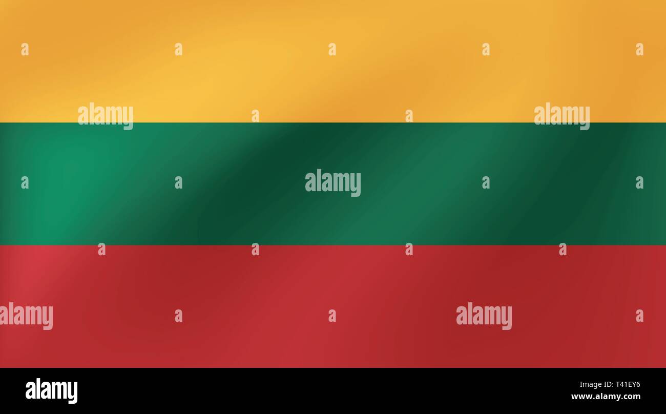 Lithuanian vector flag Stock Vector Images - Alamy