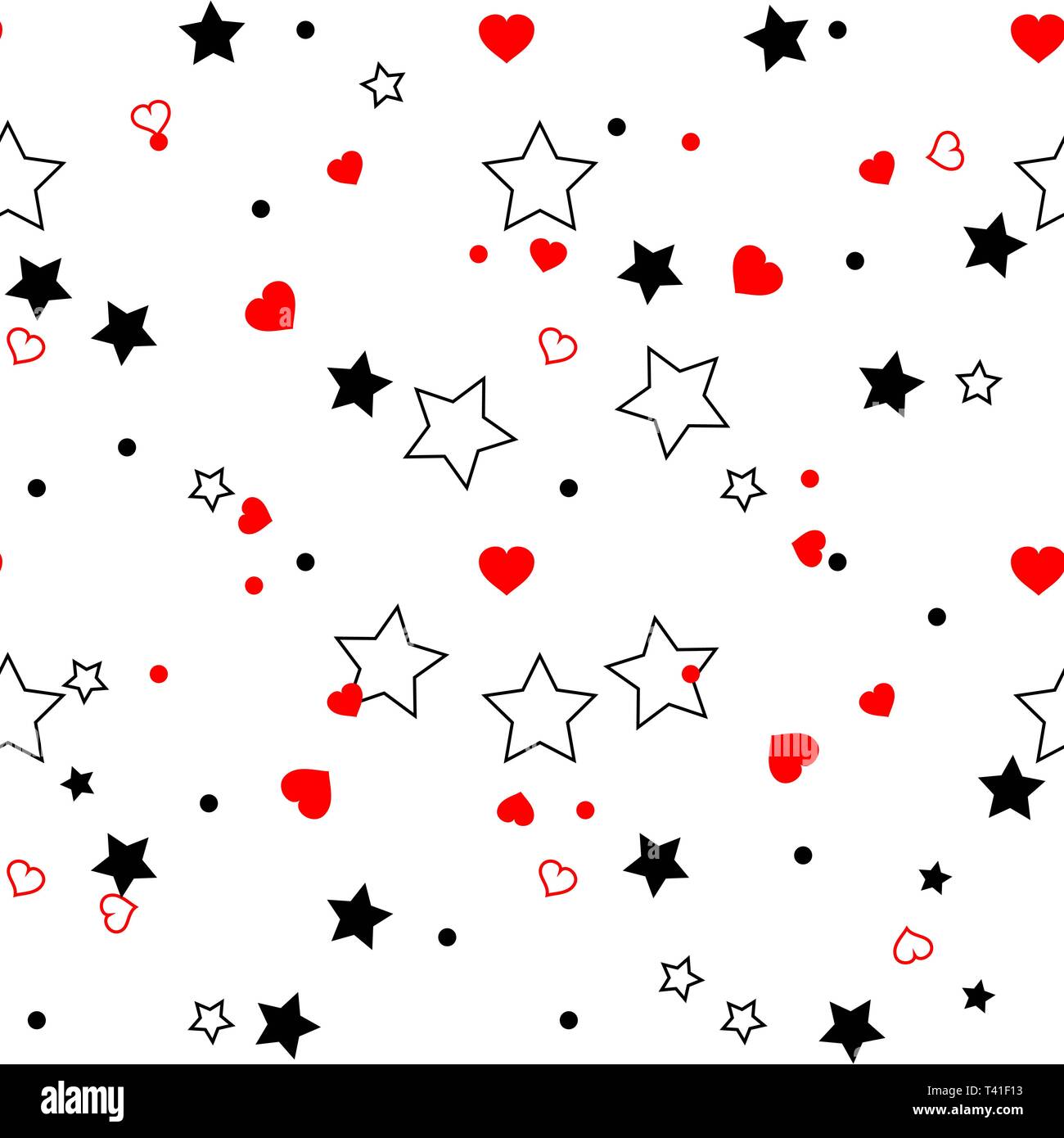 Red And Black Star Background