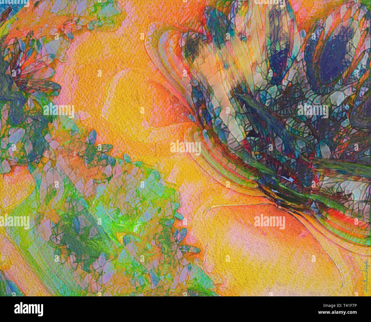 FINE ART: Floral Dance Stock Photo - Alamy