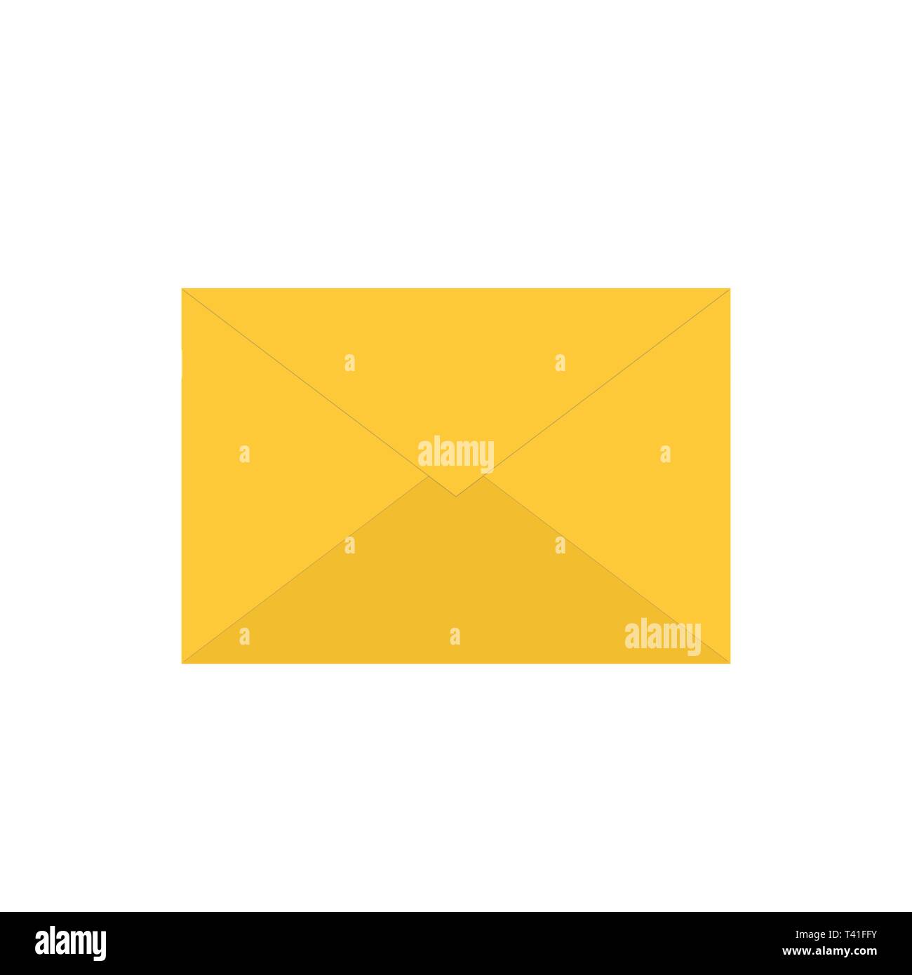 Closed email symbol with one message. Vector illustration of mail icon ...