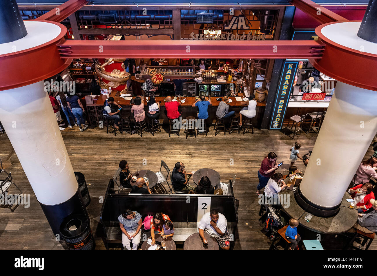 Ponce city market food hall hi-res stock photography and images - Alamy