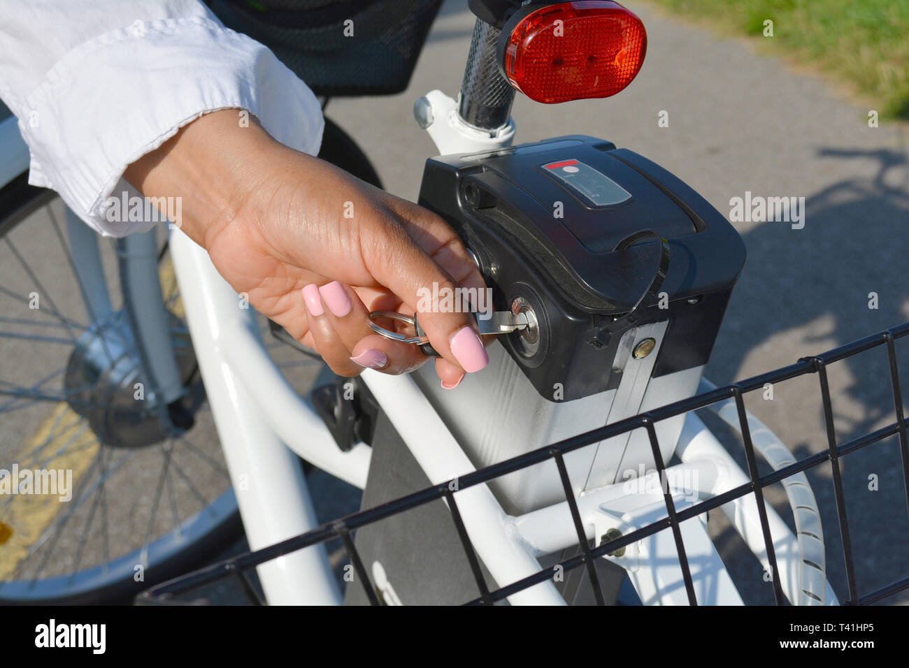 Battery powered bicycle hi-res stock photography and images - Alamy