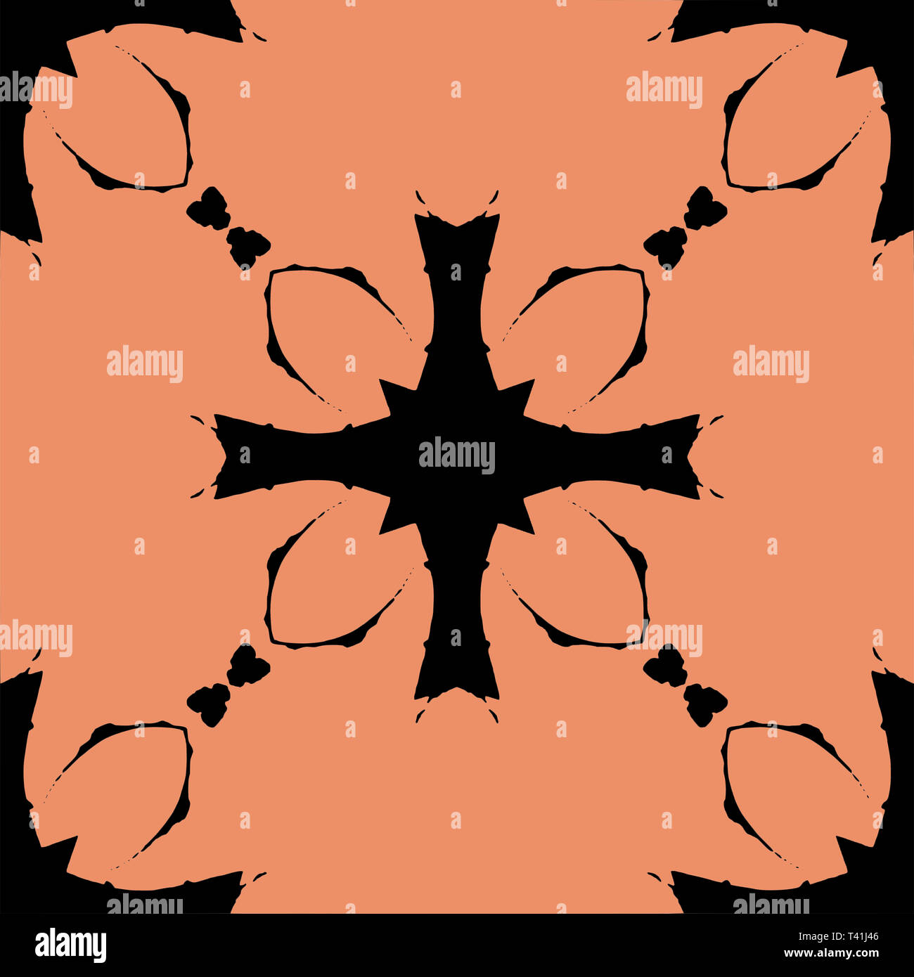 Pattern tile, ornate geometric pattern and two-tone abstract background ...