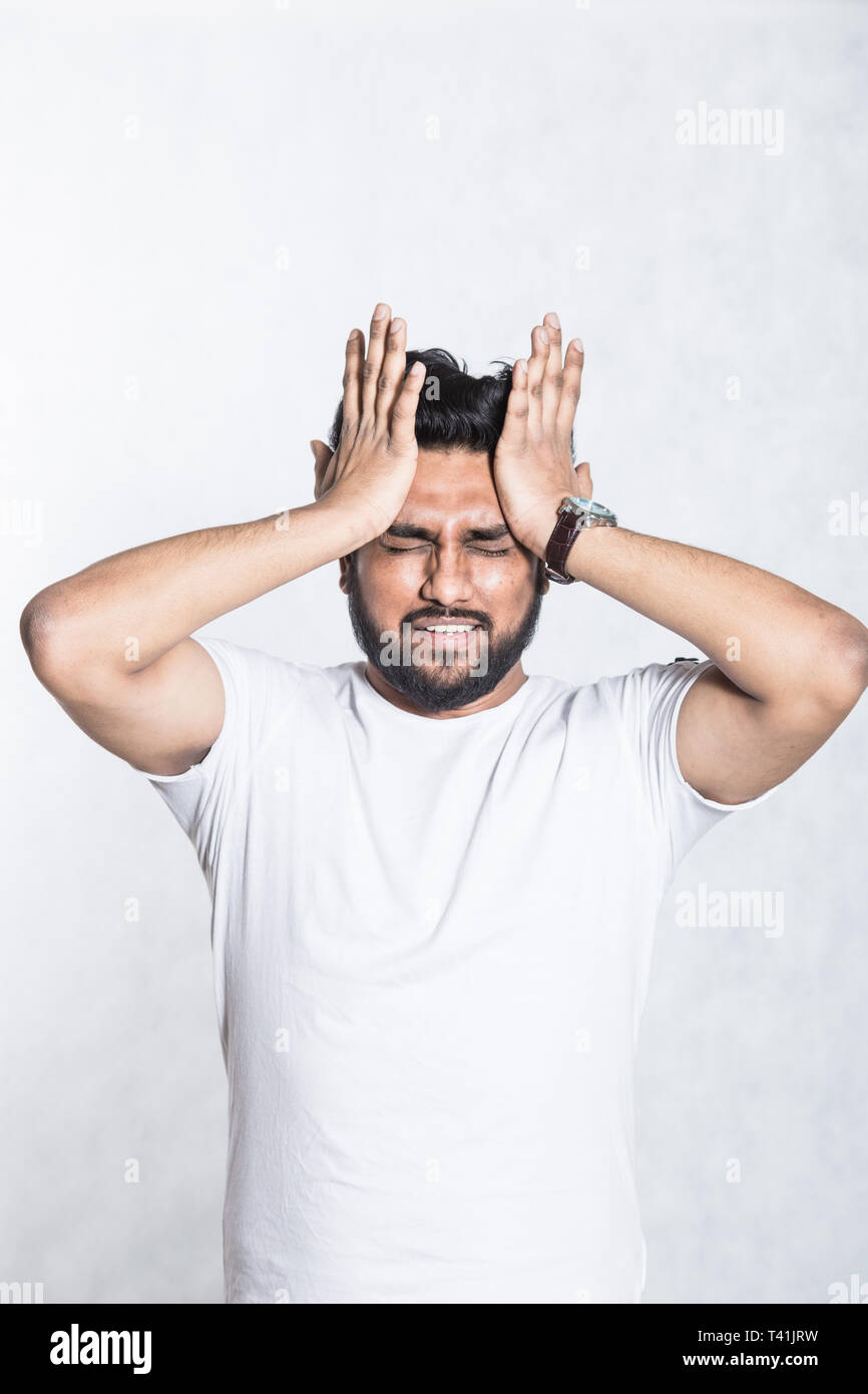 Exhausted black male model hi-res stock photography and images - Alamy