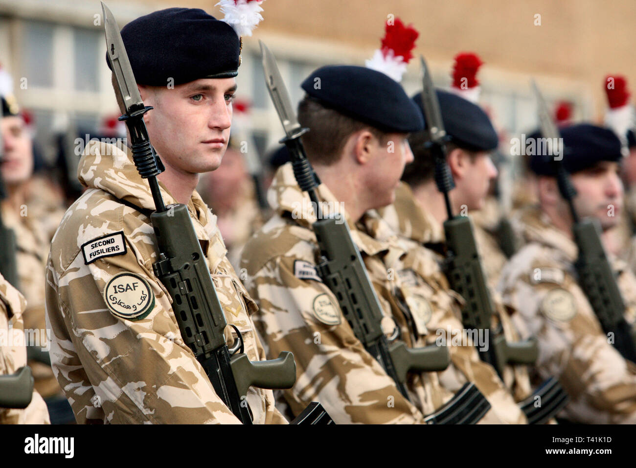 Soldiers of the 2nd Battalion, the Royal Regiment of Fusiliers. Freedom ...